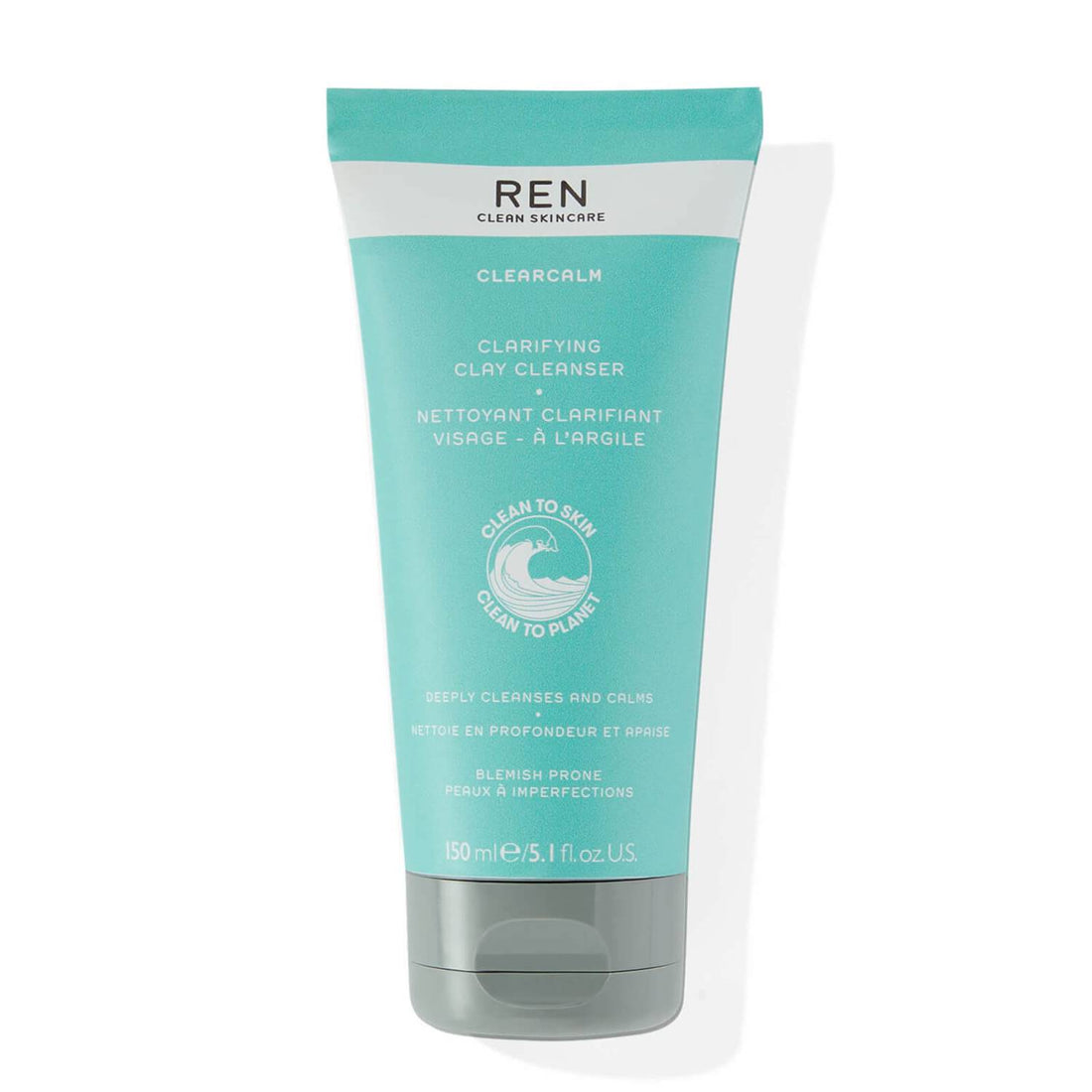 REN Clearcalm Clarifying Clay Cleanser, 150ml | UK – Naturalis